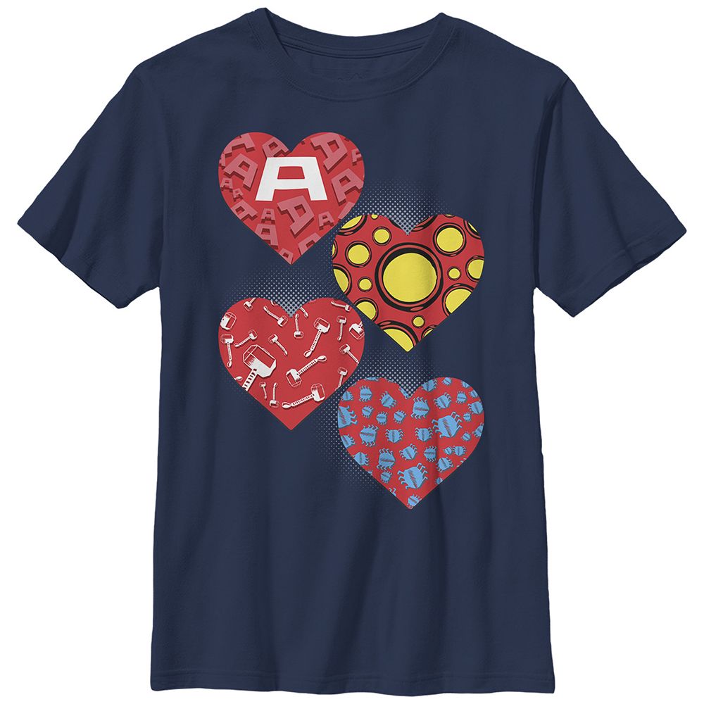 Boys 8-20 Husky Marvel The Avengers Big Hearts Graphic Tee