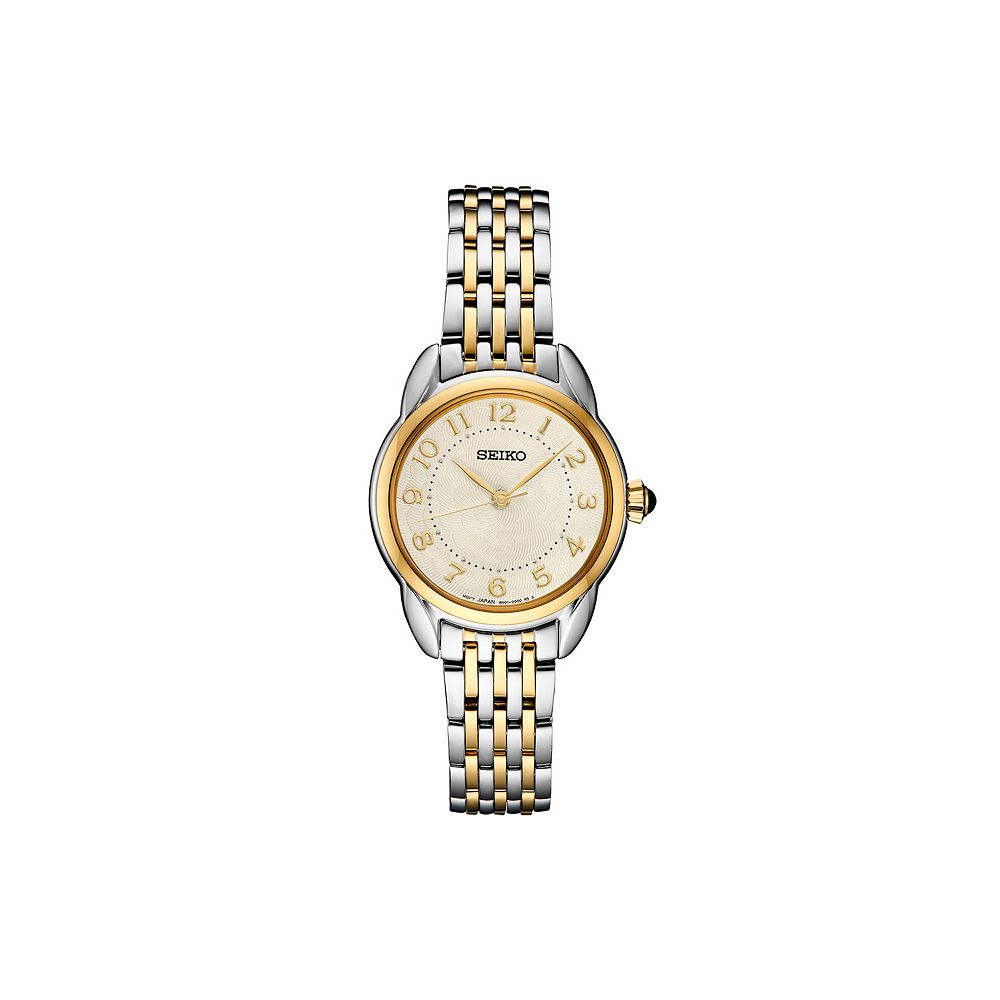 Seiko Women's Essentials Ivory Dial Two Tone Stainless Steel Watch