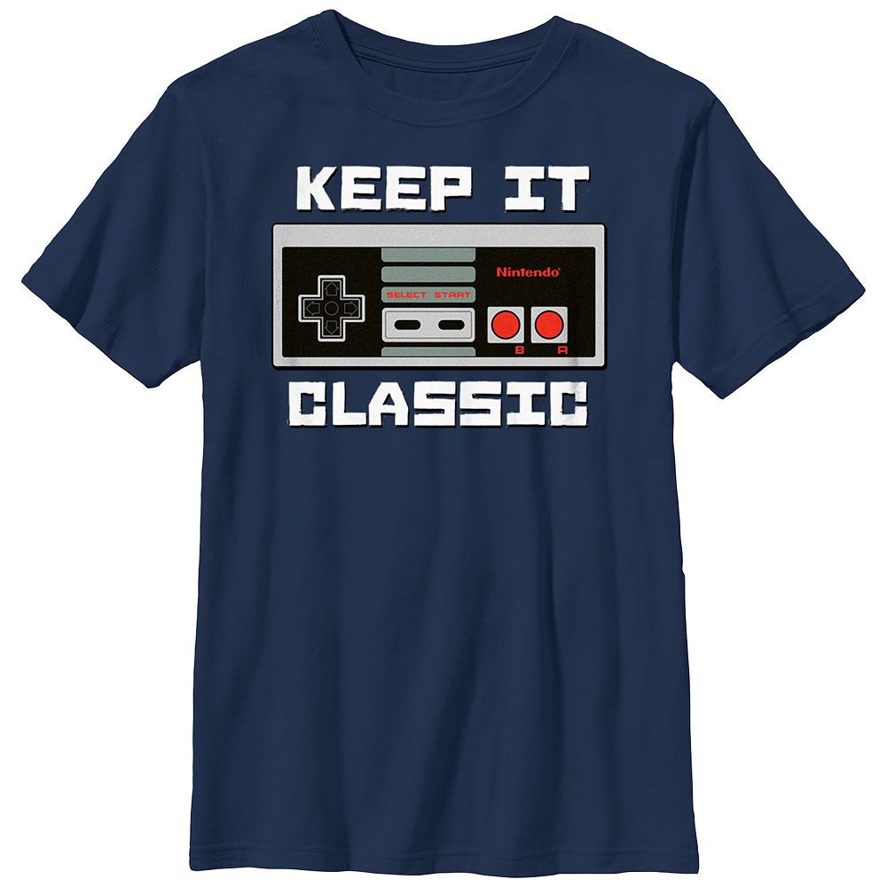 Boys Husky Nintendo Keep It Classic Controller Boys Husky Graphic Tee