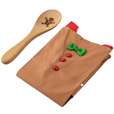 St. Nicholas Square® 2-pc. Kid Gingerbread Man Apron & Spoon Set