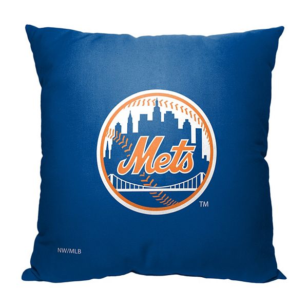 New York Mets Mascot Mr Met Printed Throw Pillow