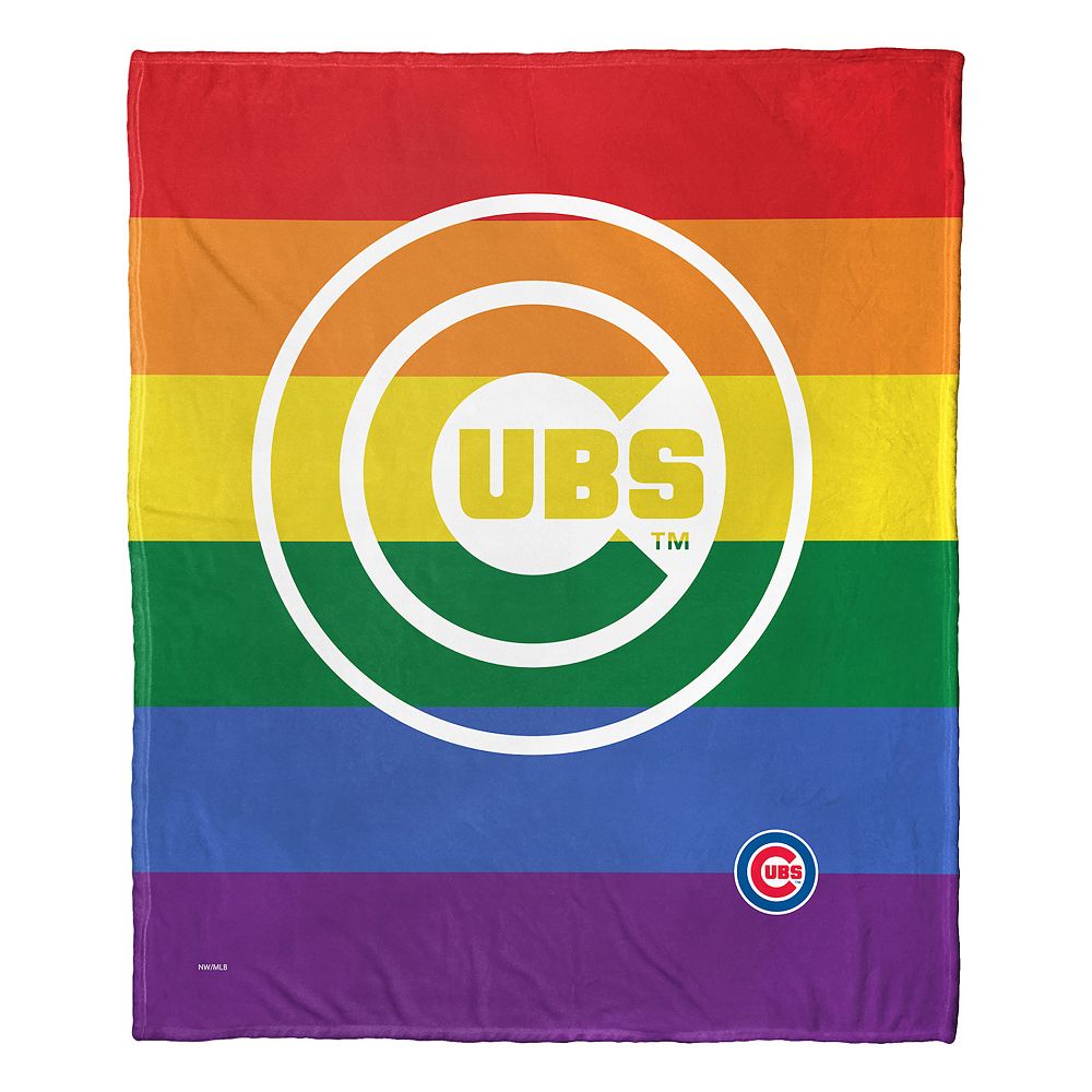 MLB Chicago Cubs Pride Series Silk Touch Throw Blanket