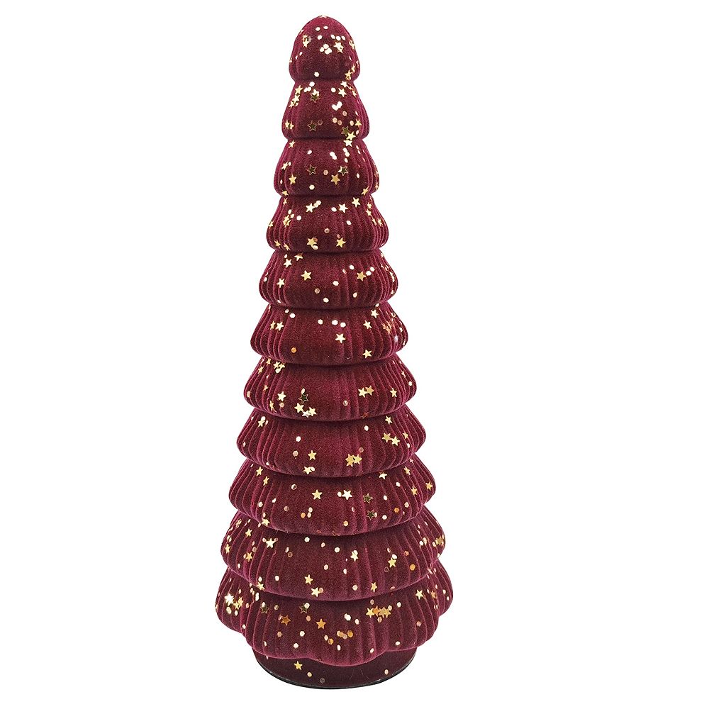 St. Nicholas Square® Stars Flocked Tree Table Decor