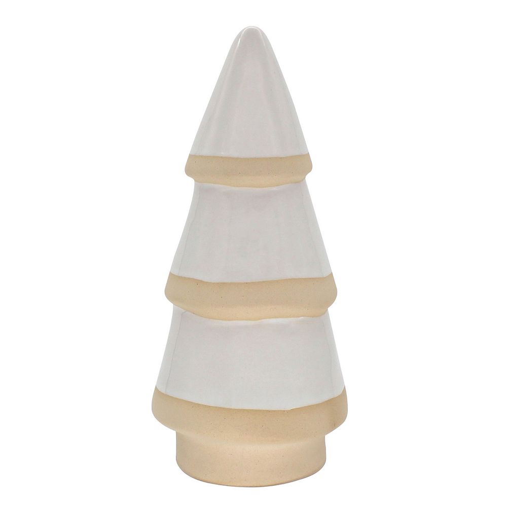 St. Nicholas Square® Large White Ceramic Tree Table Decor