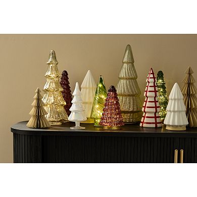 St. Nicholas Square® LED Silver Glass Tree Table Decor