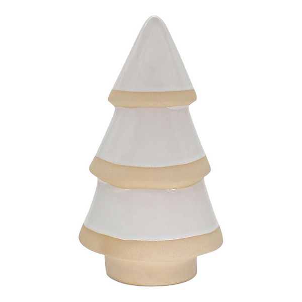St. Nicholas Square® Medium White Ceramic Tree Table Decor