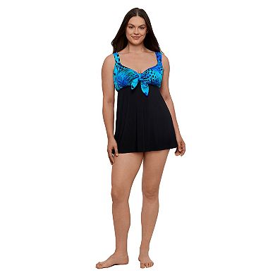 Women's Great Lengths Mermaid Waters Tie Front Swimdress