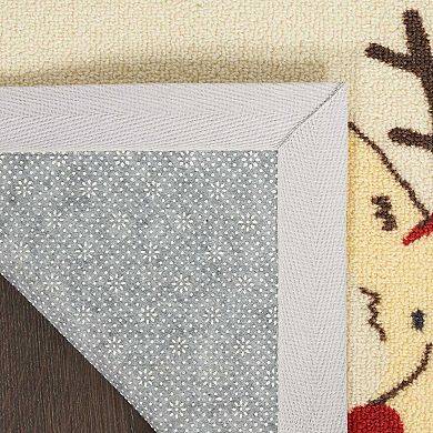 St. Nicholas Square® We Woof You A Merry Christmas Holiday Accent Throw Rug