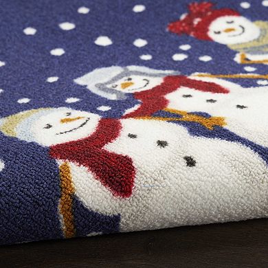 St. Nicholas Square® Snowmen Holiday Non-Slip Accent Rug