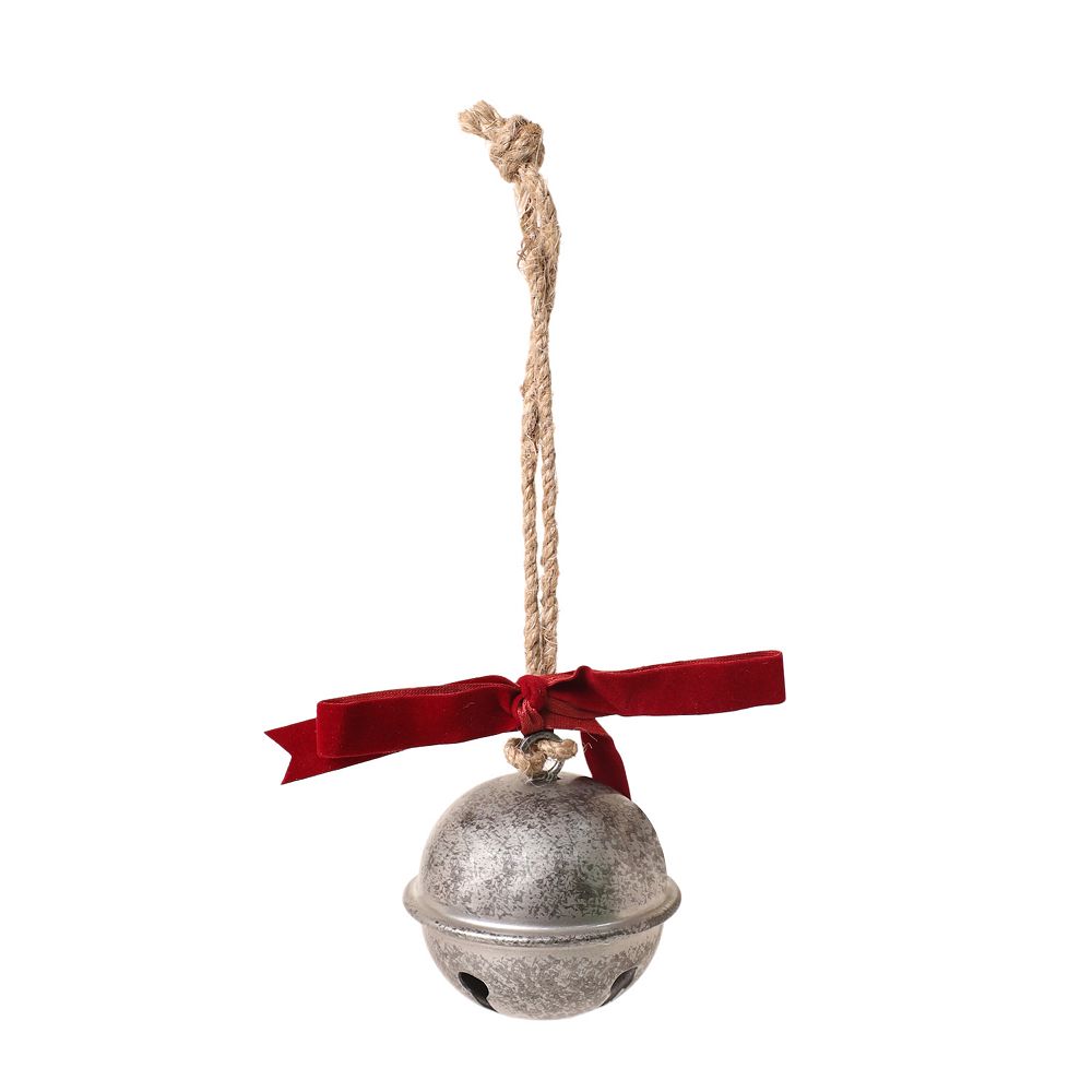 St. Nicholas Square® Silver Metal Jingle Bell Décor