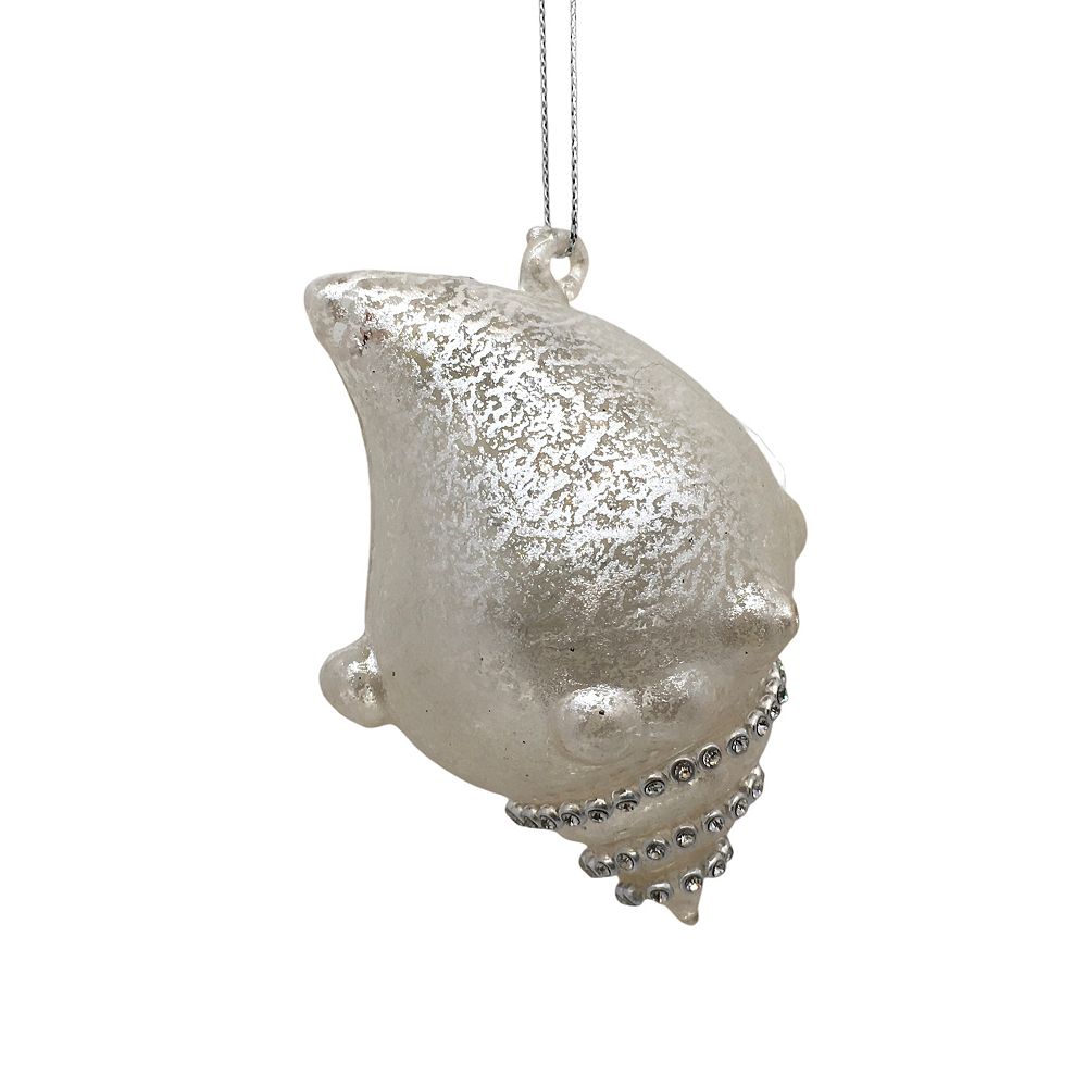 St. Nicholas Square® Embellished White Shell Christmas Ornament