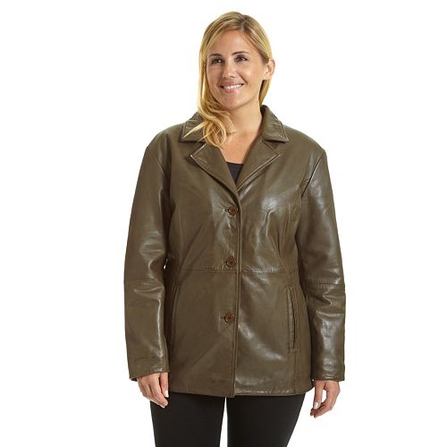 Plus Size Excelled Leather Jacket