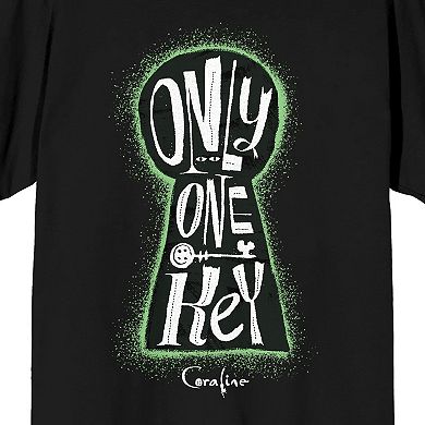 Men's Coraline Only One Key Short Sleeve Graphic Tee