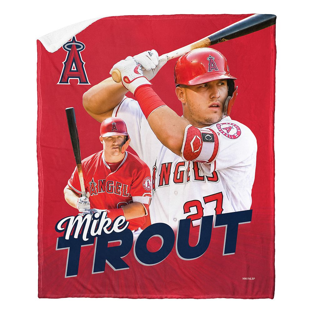MLB Official Los Angeles Angels of Anaheim Silk Touch Sherpa Throw Blanket
