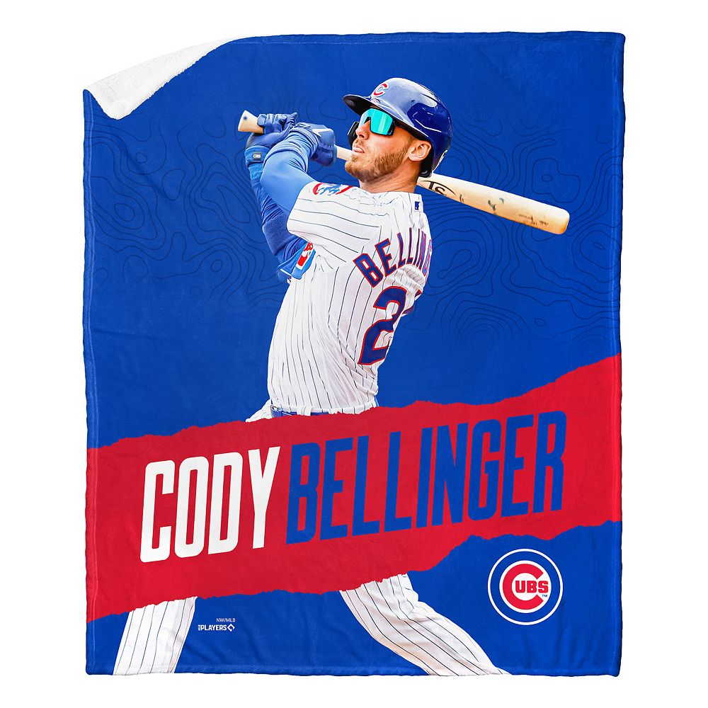 MLB Official Chicago Cubs Silk Touch Sherpa Throw Blanket