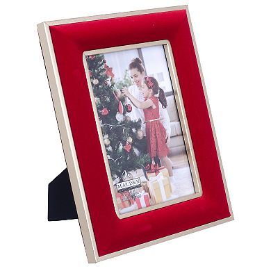 Malden Red Velvet With Gold Moulding Holiday Picture Frame