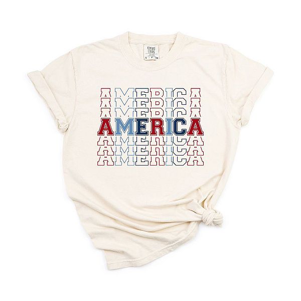 America Stacked Garment Dyed Tees