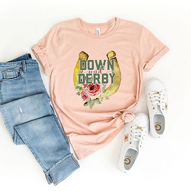 Down And Derby Short Sleeve Graphic Tee