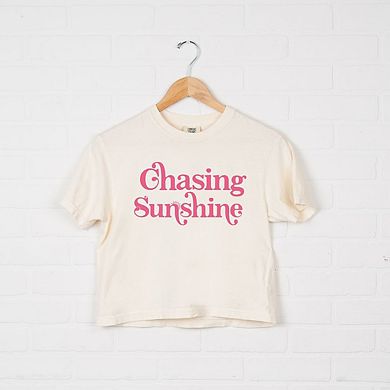 Chasing Sunshine Relaxed Fit Cropped Tee
