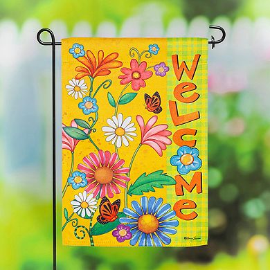 Evergreen Enterprises Welcome Spring Garden Flag