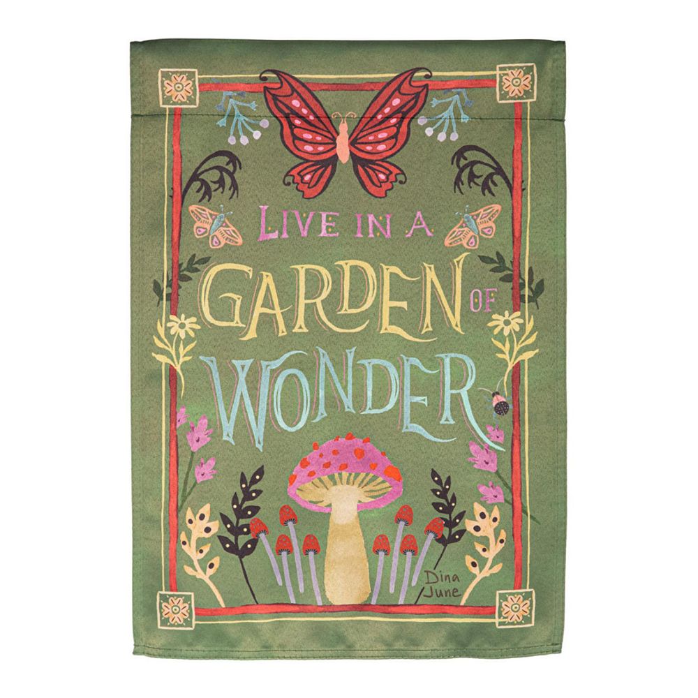 Evergreen Enterprises Garden of Wonder Garden Flag