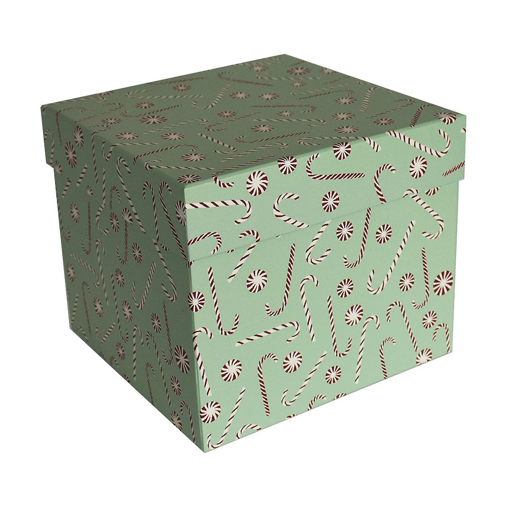 St. Nicholas Square® Candy Print Lidded Extra Large Square Gift Storage Box