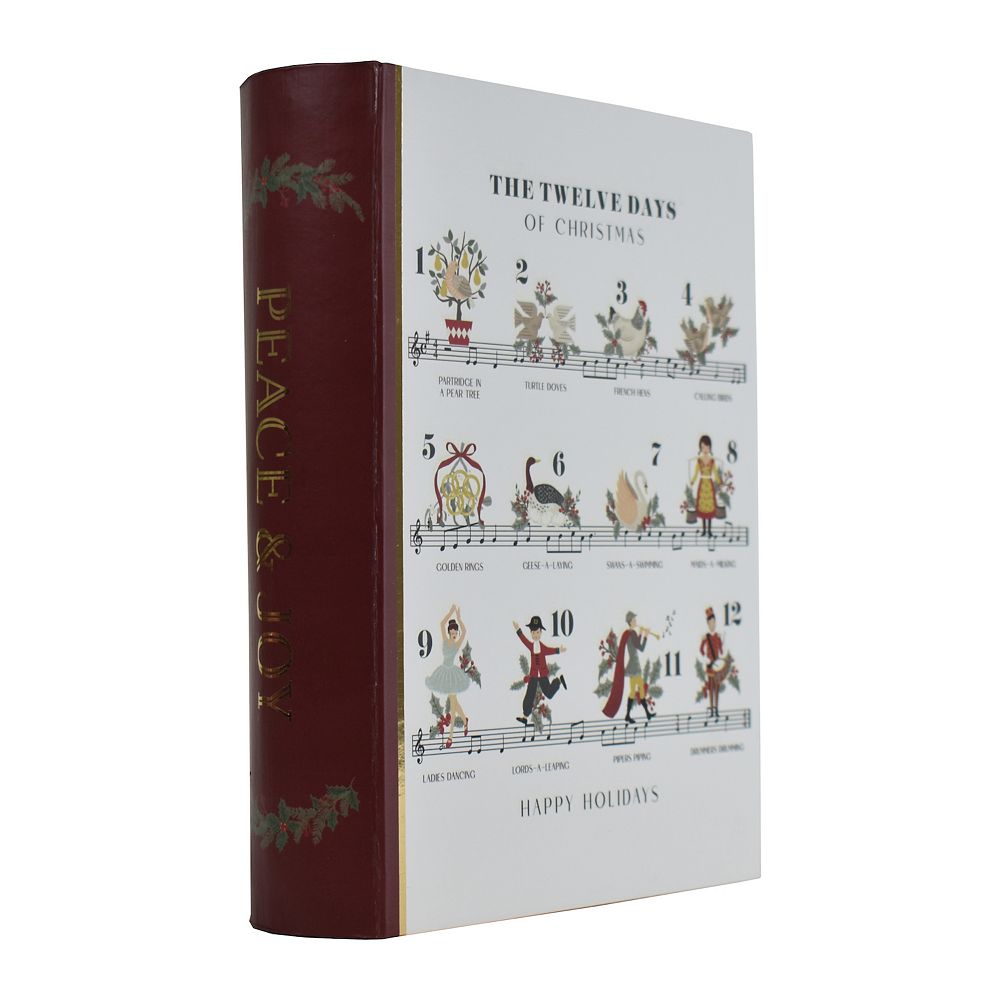 St. Nicholas Square® Twelve Days of Christmas Book Large Hinged Gift ...
