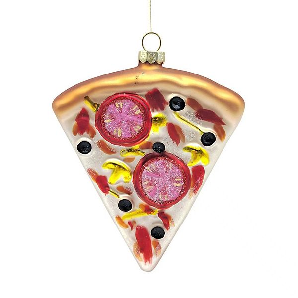 St. Nicholas Square® Glass Pizza Slice Ornament