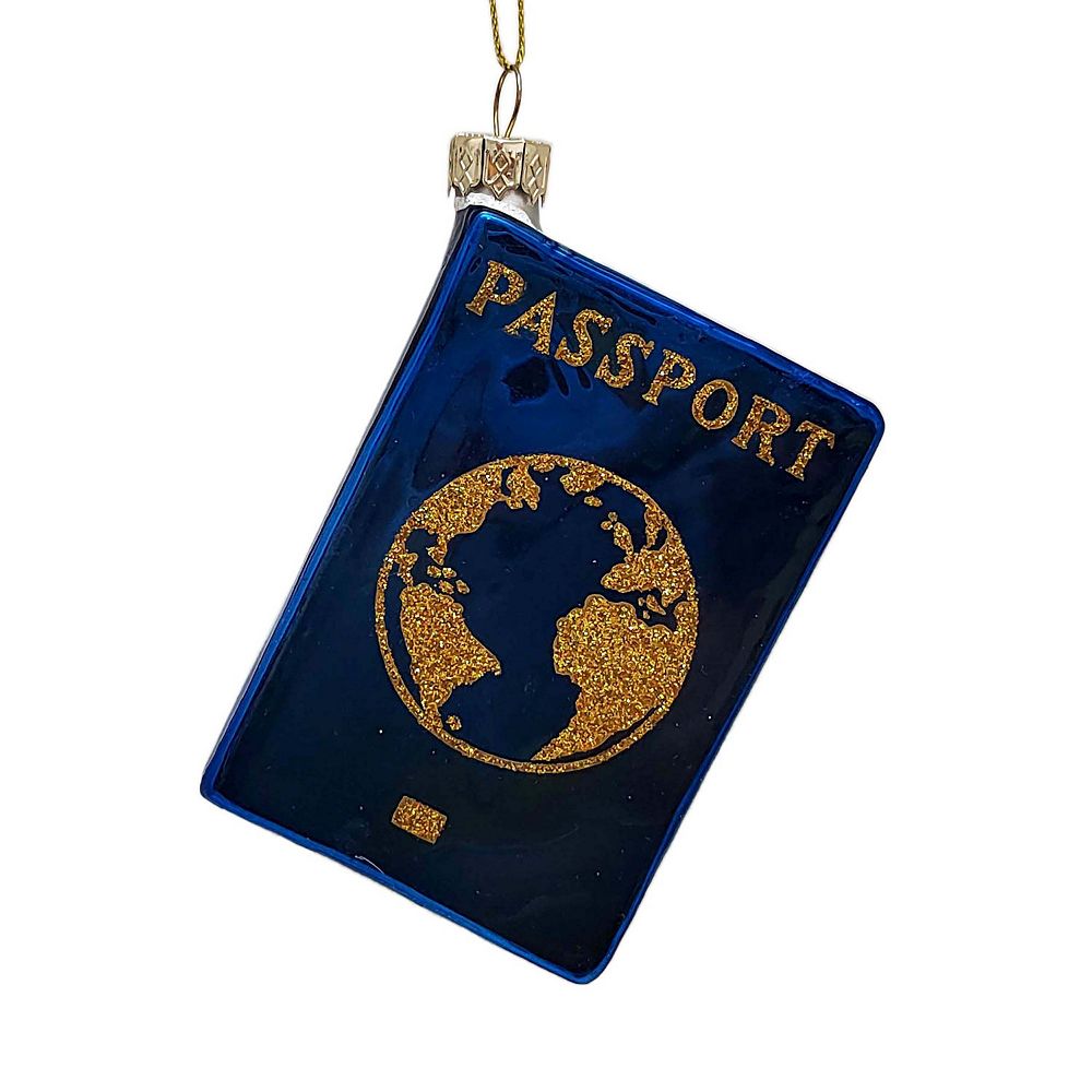 St. Nicholas Square Glass Passport Ornament