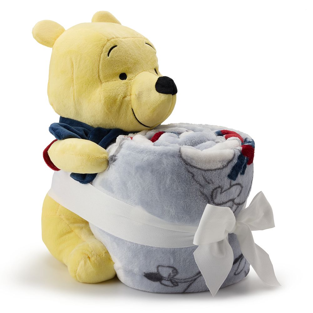 Disney's Winnie The Pooh Buddy Plush & Throw Blanket Set by The Big One ...