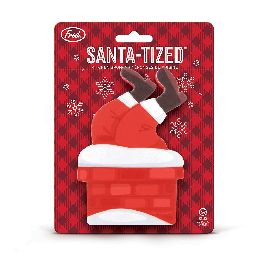Fred Santa-Tized Kitchen Holiday Sponge