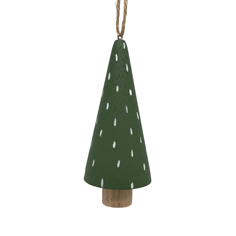 St. Nicholas Square® Painted Wood Cone Shaped Tree Christmas Ornament