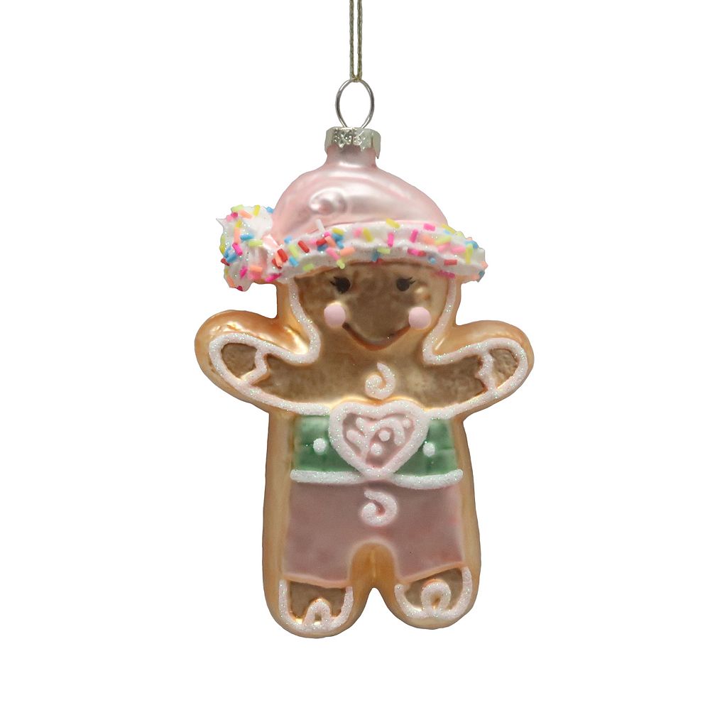 St. Nicholas Square® Gingerbread Glass Christmas Ornament