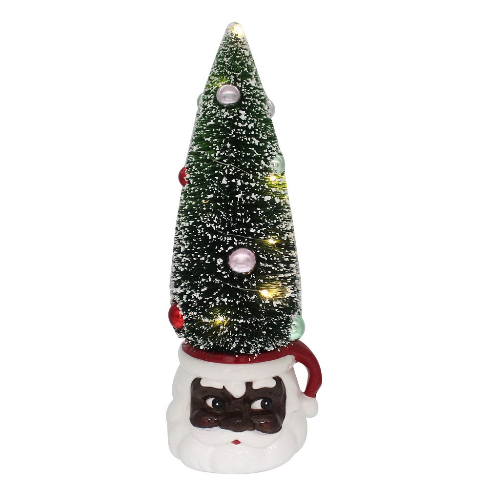 St. Nicholas Square® LED Santa Claus Artificial Tree Floor Decor