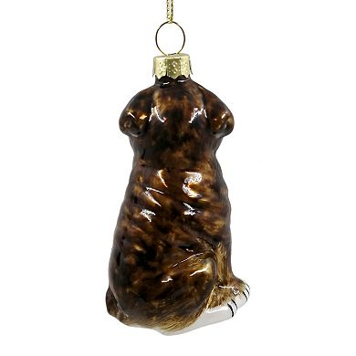 St. Nicholas Square® Glass Brindle Boxer Ornament
