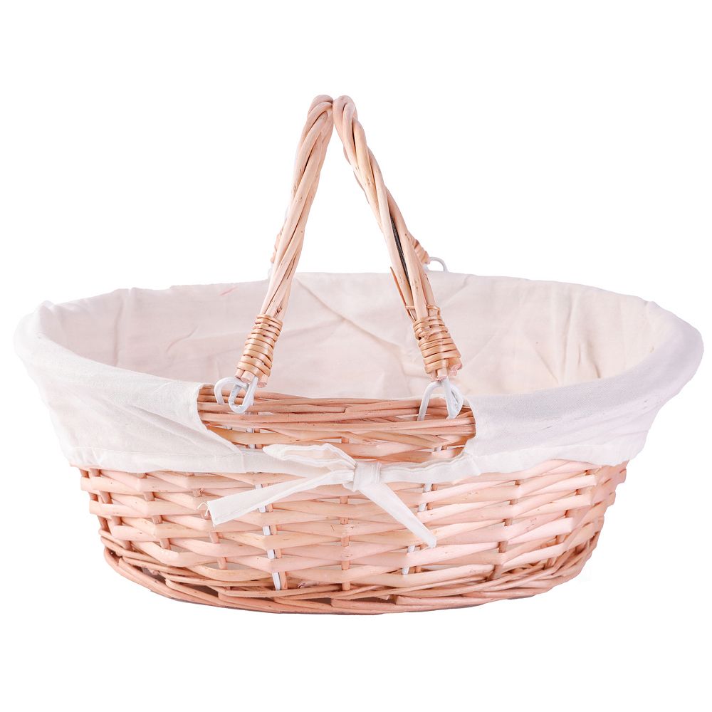 Set of 3 Wicker Picnic Basket with Drop - Down Handles - Perfect as ...