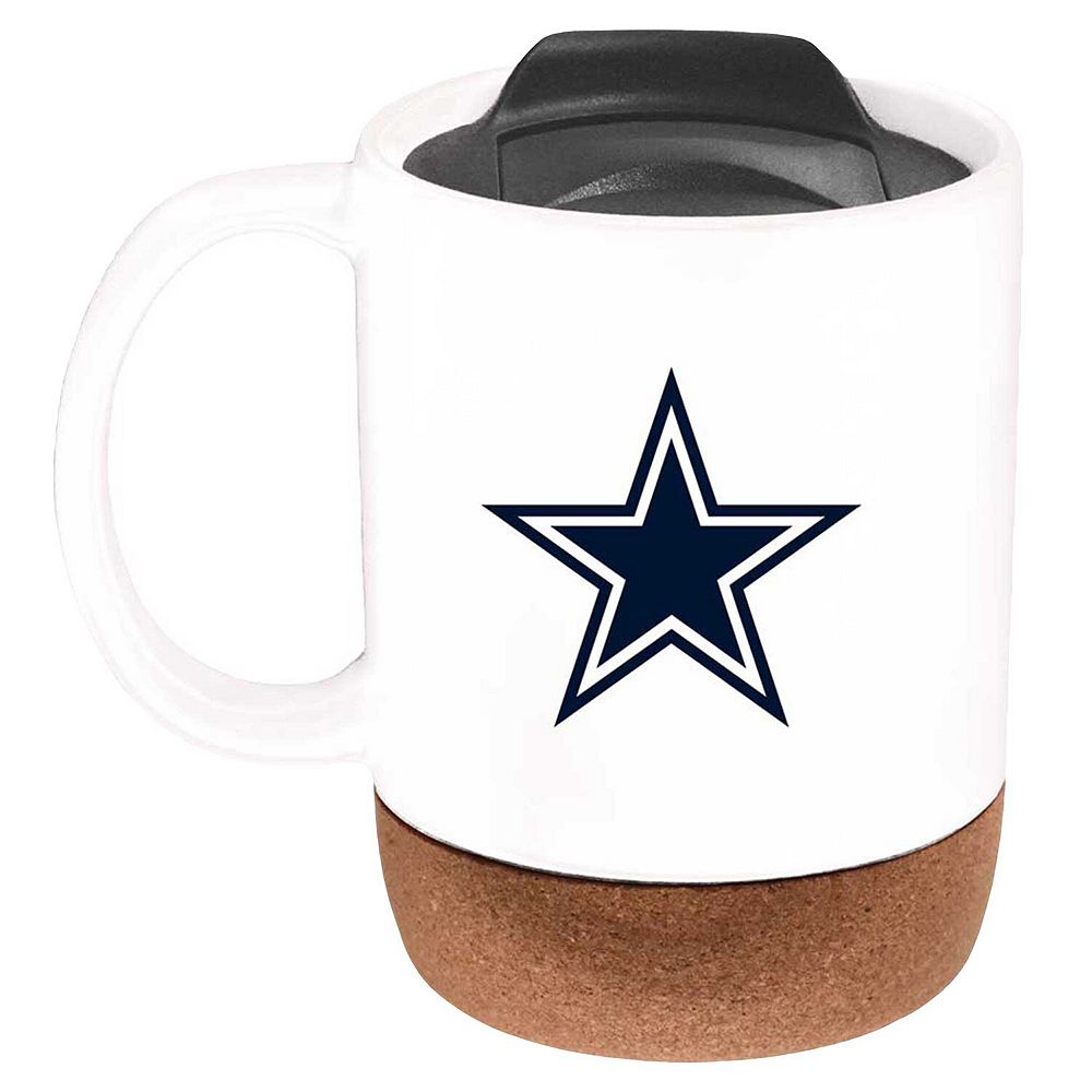 The Memory Company Dallas Cowboys Cork Bottom Mug with Lid