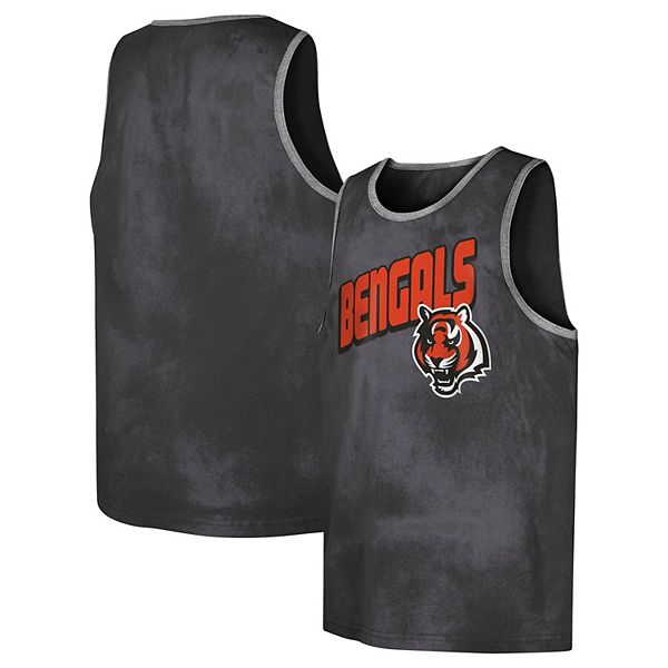 Youth Black Cincinnati Bengals Sun-Bleached Ride the Tide Tank Top