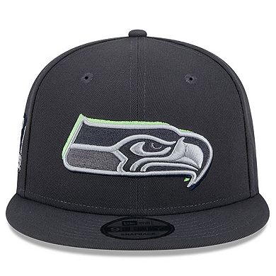 Men's New Era Graphite Seattle Seahawks 2024 NFL Draft 9FIFTY Snapback Hat