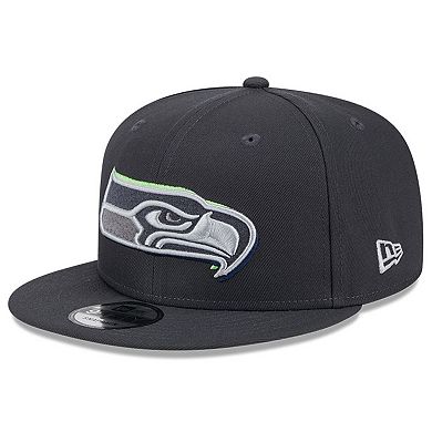 Men's New Era Graphite Seattle Seahawks 2024 NFL Draft 9FIFTY Snapback Hat