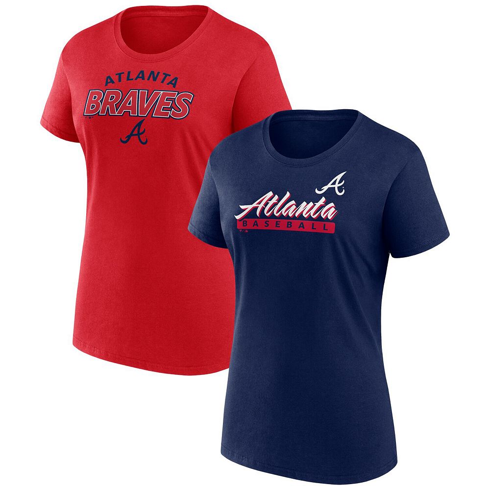 Women's Fanatics Branded Atlanta Braves Risk T-Shirt Combo Pack