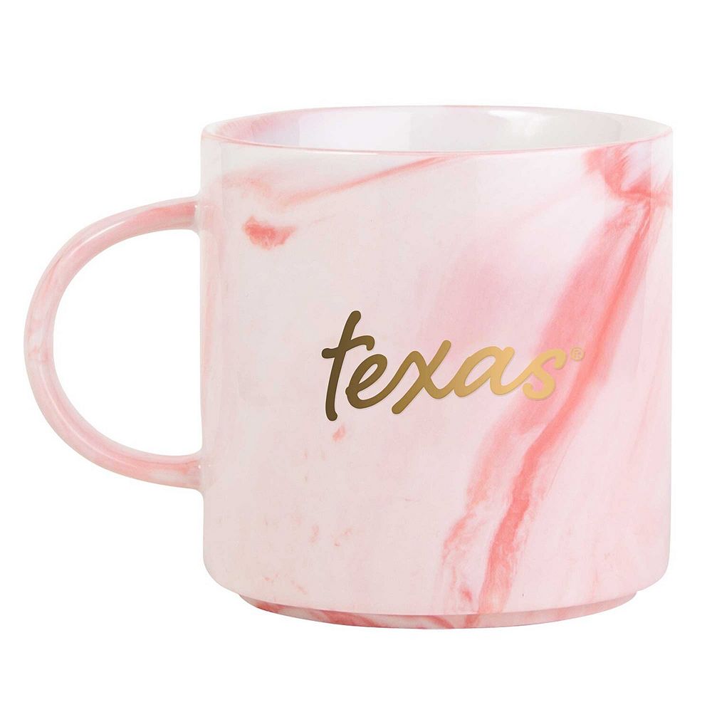 Texas Longhorns 11oz. Pink Marble Mug