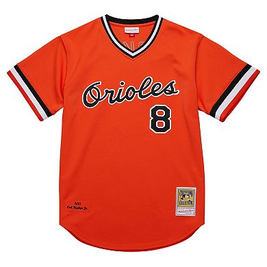 Men's Mitchell & Ness Cal Ripken Jr. Orange Baltimore Orioles 2001 ...