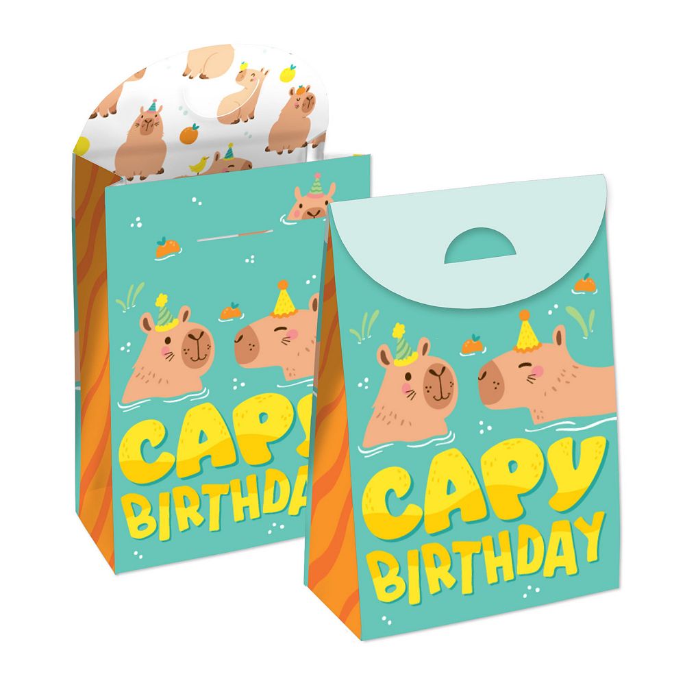 Big Dot Of Happiness Capy Birthday - Capybara Gift Favor Bags - Party ...
