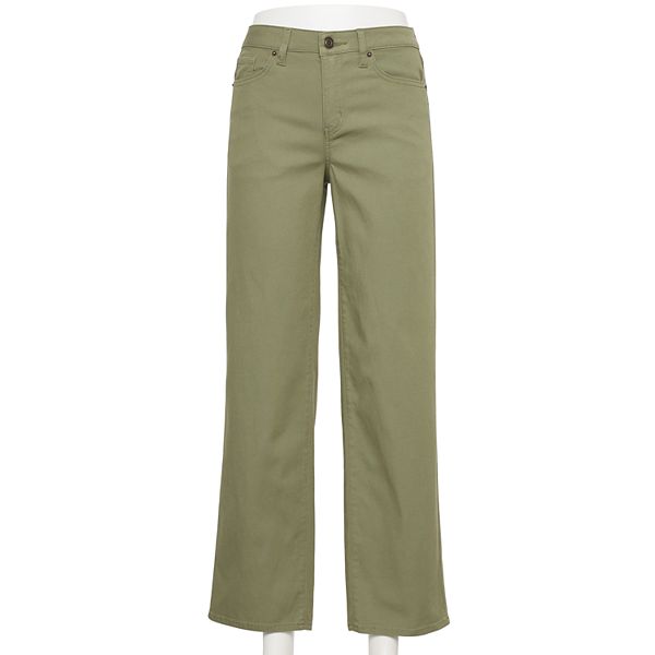 Juniors' Project Indigo Mid Rise Straight Leg Jeans