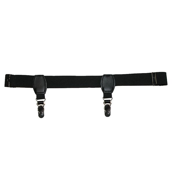Men's Elastic 1 Inch Sock Garters With 2 Clips