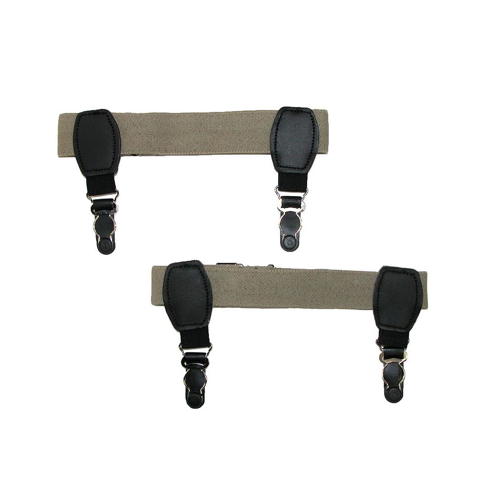 Elastic 1 Inch Double Clip Sock Keepers