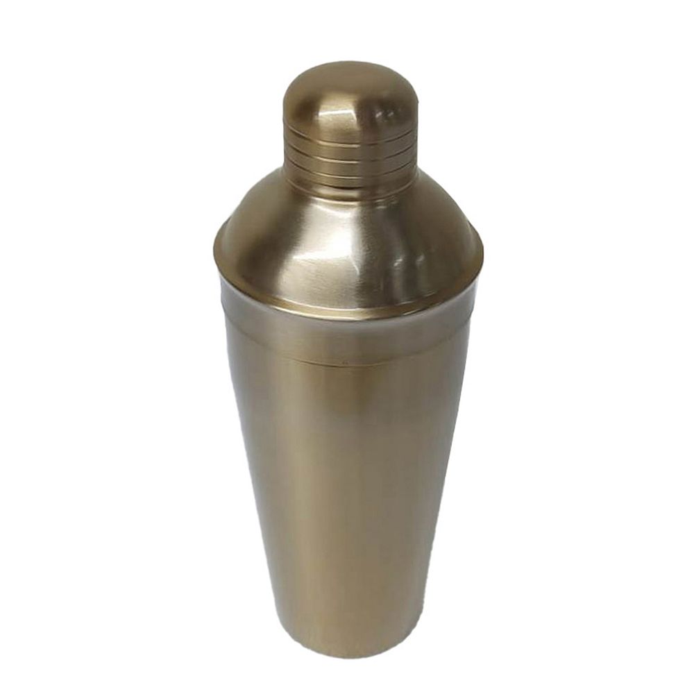 Gold Finish Metal Cocktail Shaker