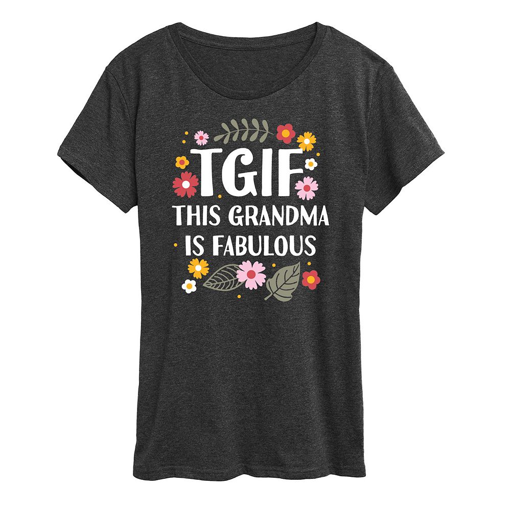 Women's TGIF This Grandma Is Fab Graphic Tee