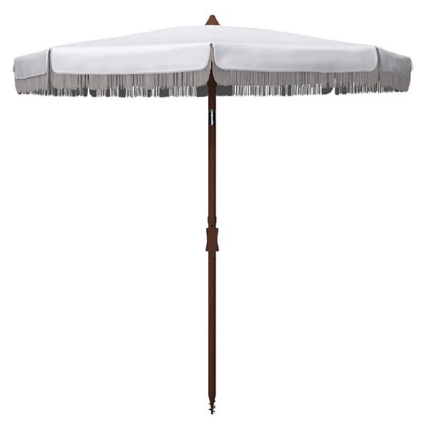 Safavieh Estonia 6.5 Ft. Fringe Beach Umbrella